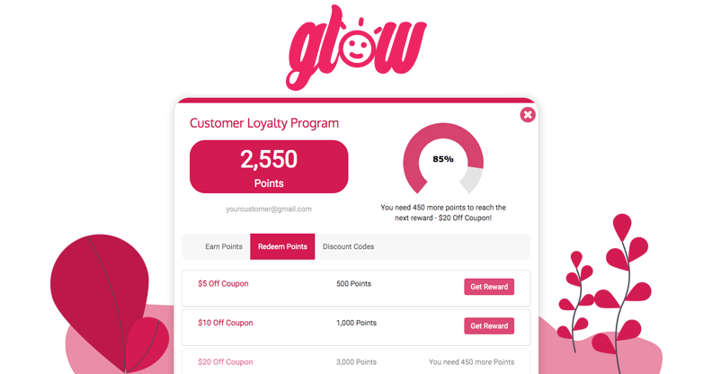Glow - Loyalty, Rewards and Referrals for Shopify